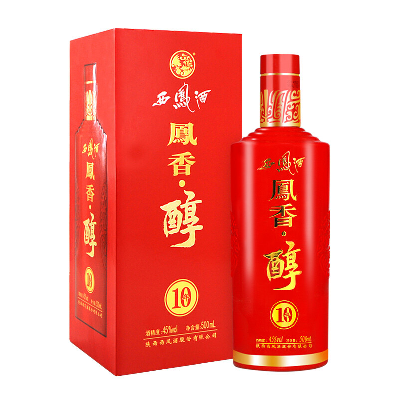 陕西西凤酒2014年凤香醇10年口感凤香型45度白酒500ml单瓶装价格图表 口感 评测 真假鉴别 多少钱一瓶 香烟网