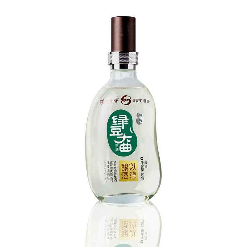 四川泸州老窖绿豆大曲银之豆418度养生露酒500ml单瓶装价格图表 口感 评测 真假鉴别 多少钱一瓶 香烟网